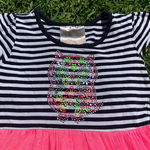 Beautees | Dresses | Color Blocking Owl Blinging Little Miss | Poshmark